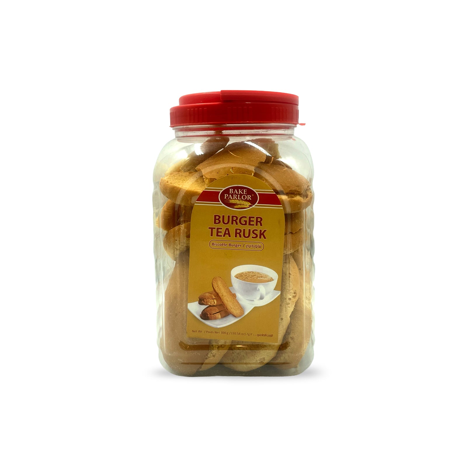 Buy Bake Parlor Burger Tea Rusk Jar 300G - Pakistan Supermarket UAE