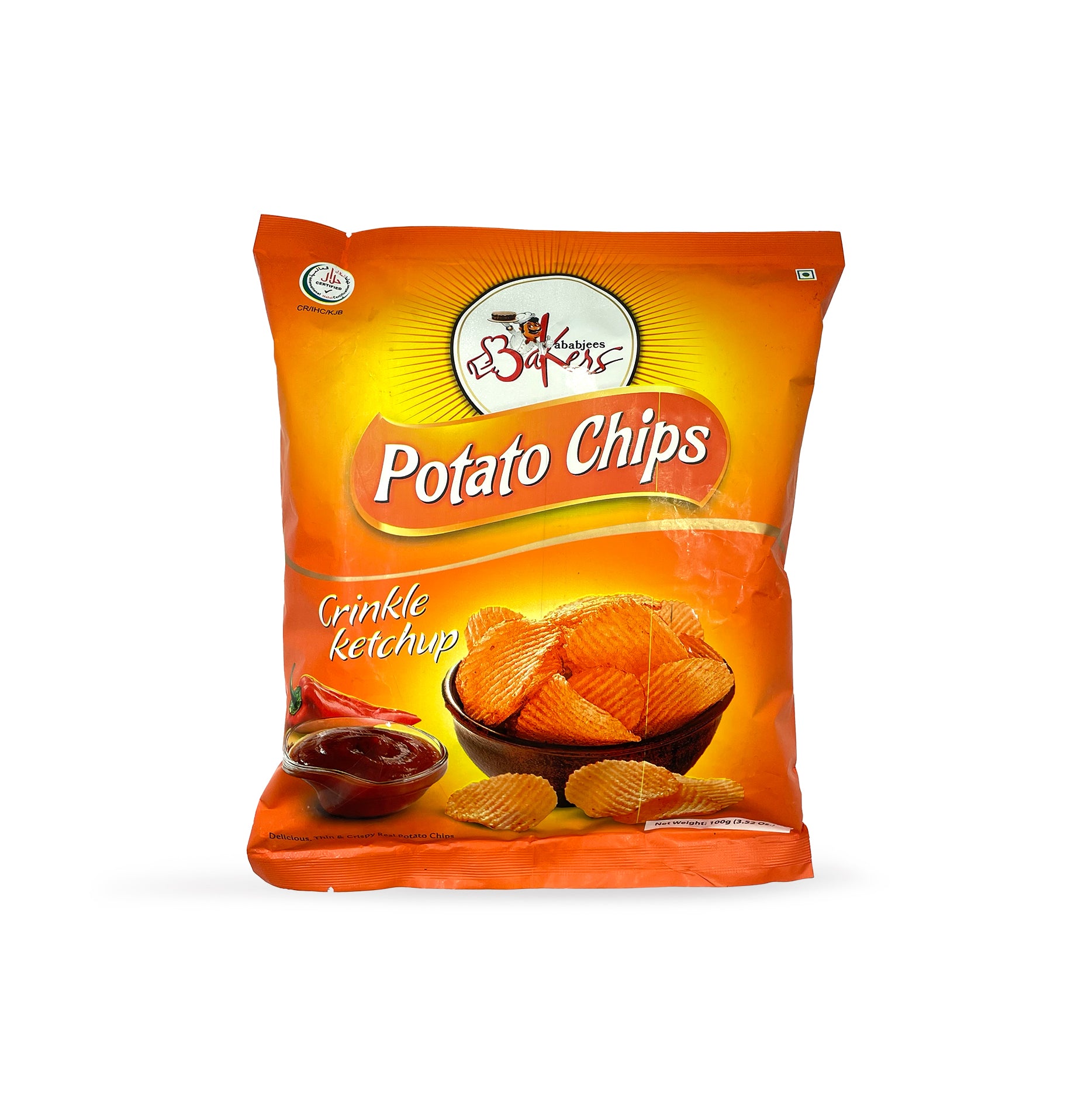 Buy Kababjees Potato Chips Crinkle Ketchup 100G - Pakistan Supermarket UAE