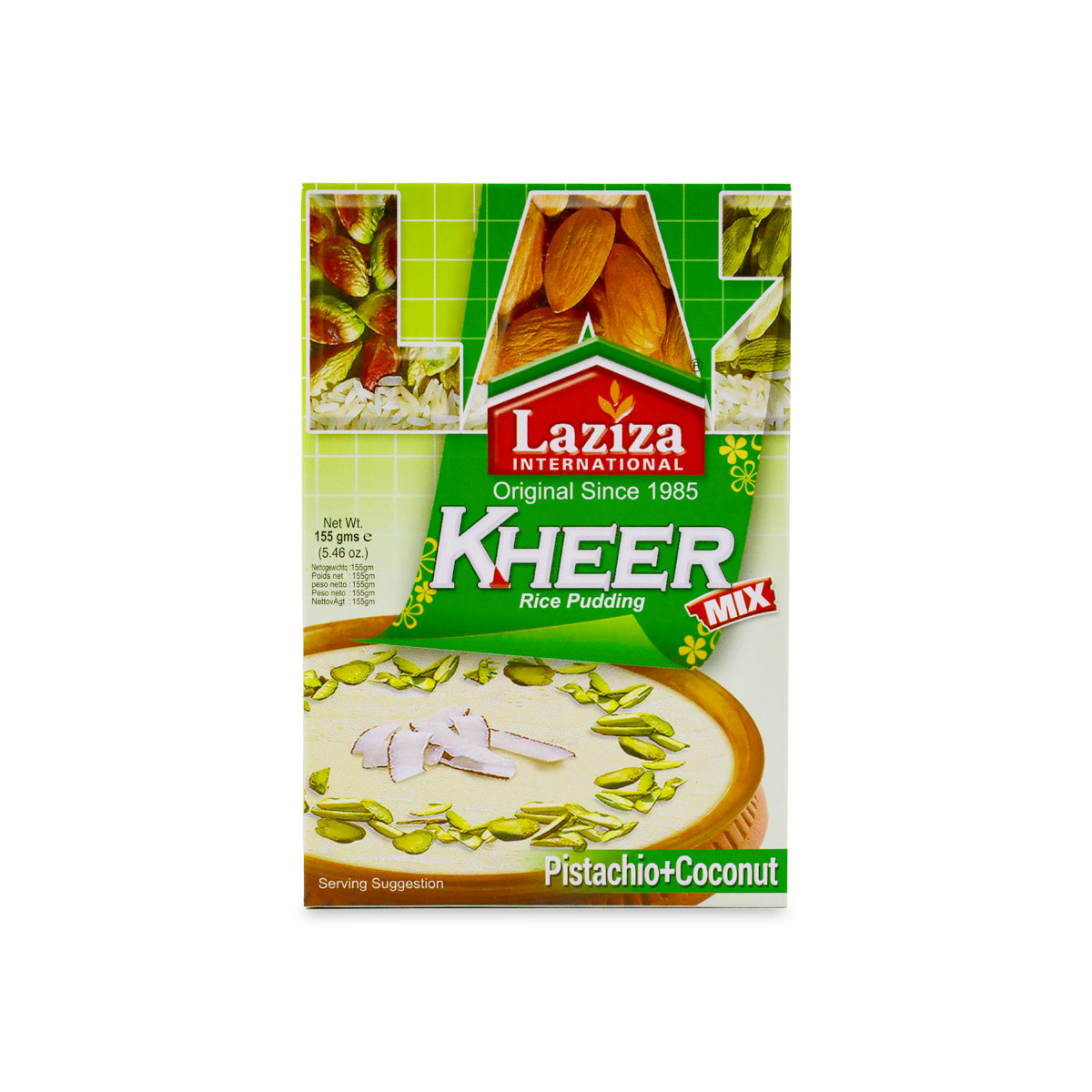 Buy Laziza Kheer Mix (Pistachio+Coconut) 155G - Pakistan Supermarket UAE