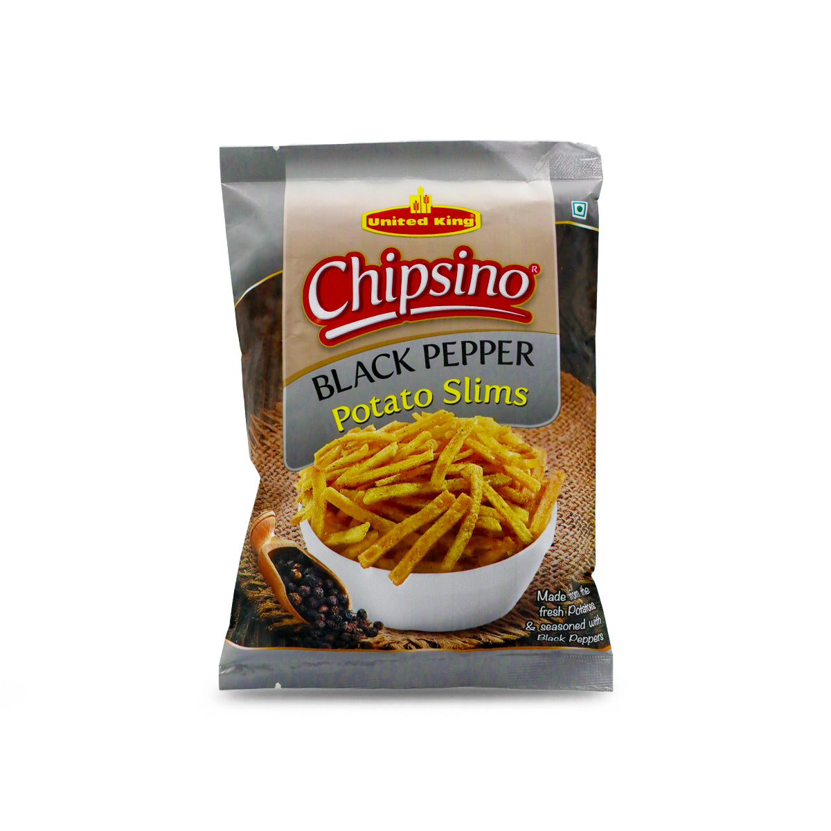 Buy United King Chipsino Black Pepper Potato Slims 75G - Pakistan ...